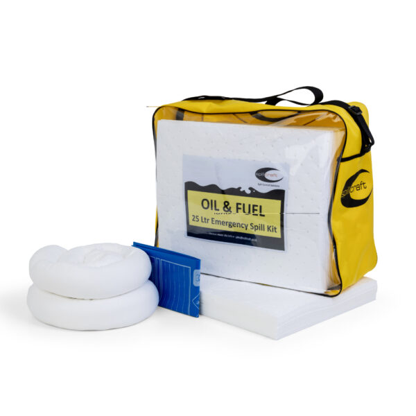 25Ltr Oil and Fuel Emergency Spill Kit | Spillcraft