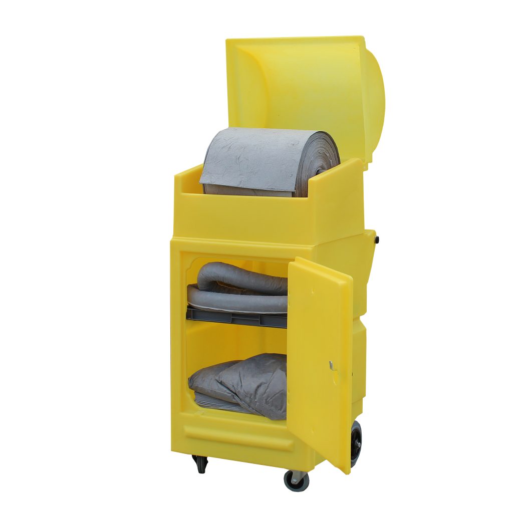 Mobile Spill Station Cabinet with Lockable Door | Spillcraft