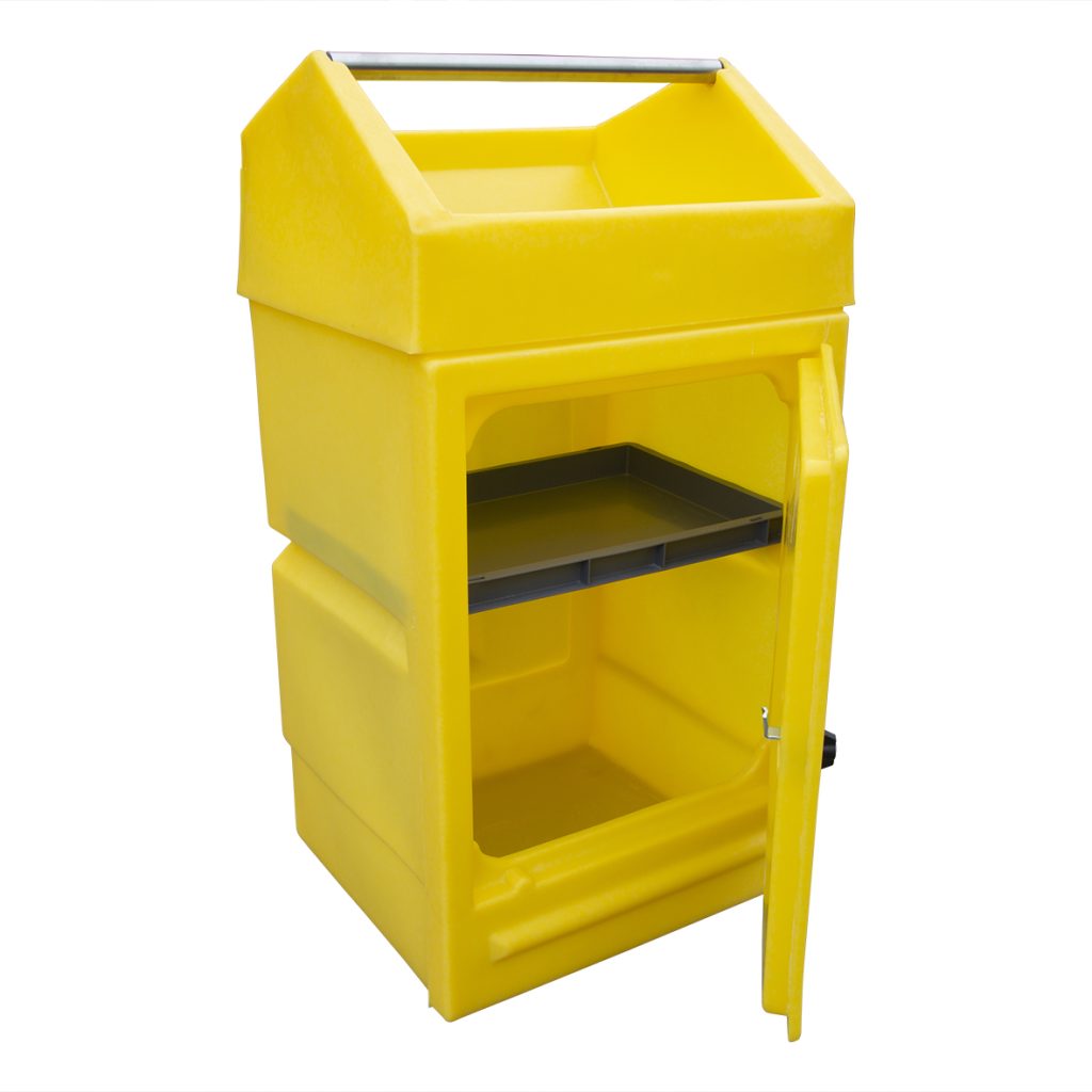 Spill station cabinet with roll holder | Spillcraft