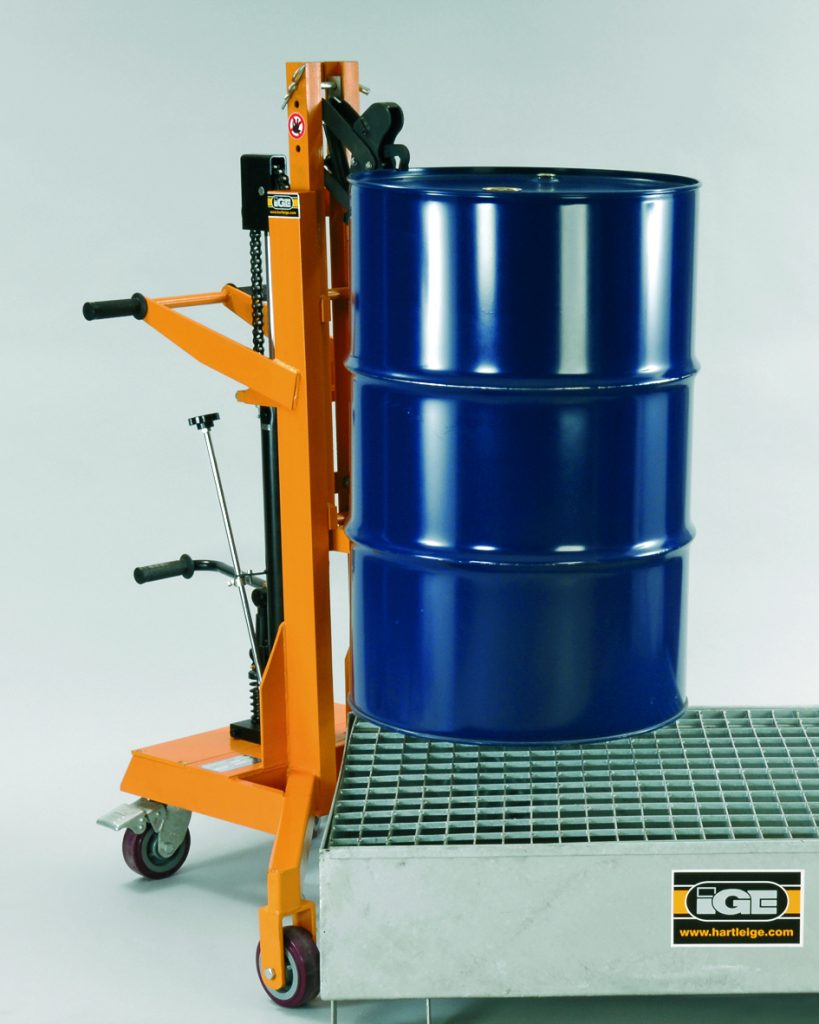Heavy Duty Hydraulic Lift Drum Trolley | Spillcraft