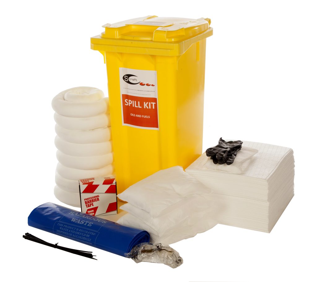 120Ltr Oil and Fuel Emergency Spill Kit - Spillcraft